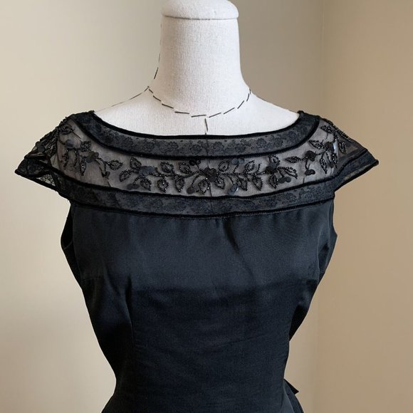 Parnes Feinstein | Dresses | Vintage 5s Parnes Feinstein Beaded Big Bow ...